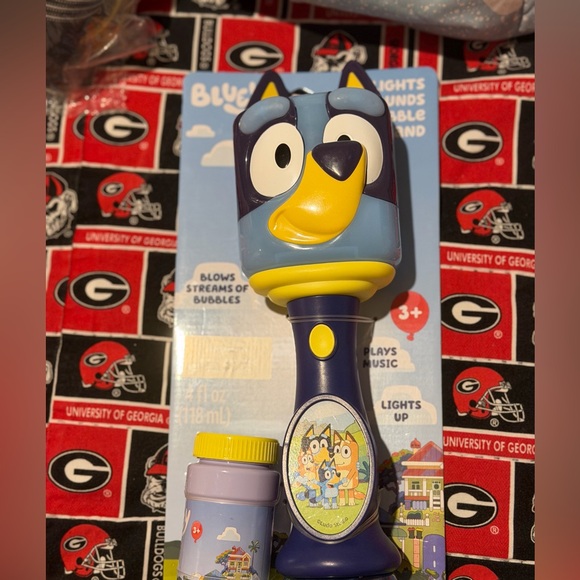 Bluey | Toys | Bluey Bubble Machine Blue And Yellow | Poshmark